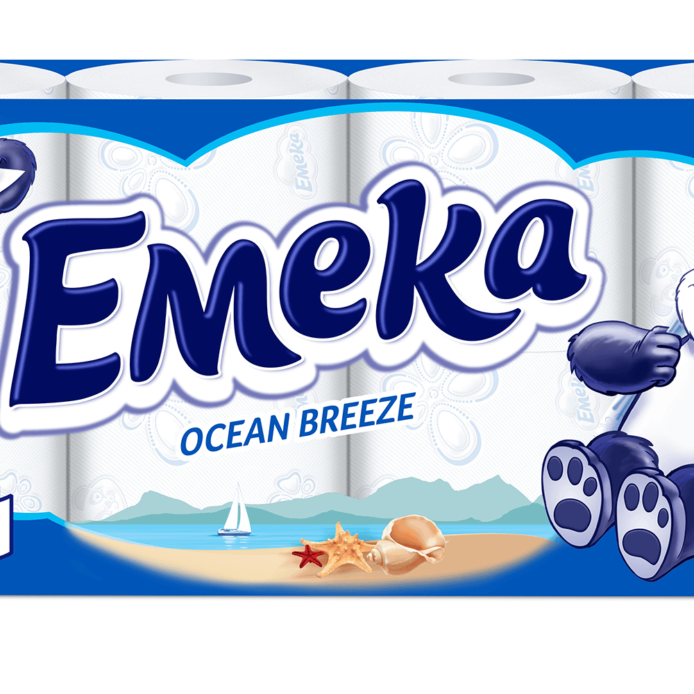 EMEKA HARTIE IGIENICA 3STR 8ROLE OCEAN BREEZE - Geolaila