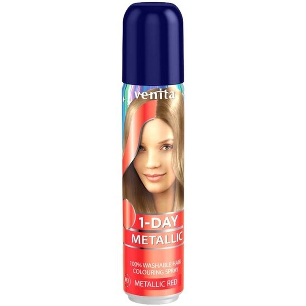 VENITA 1-DAY METALLIC SPRAY COLORANT PAR 50ML M2 RED - Geolaila
