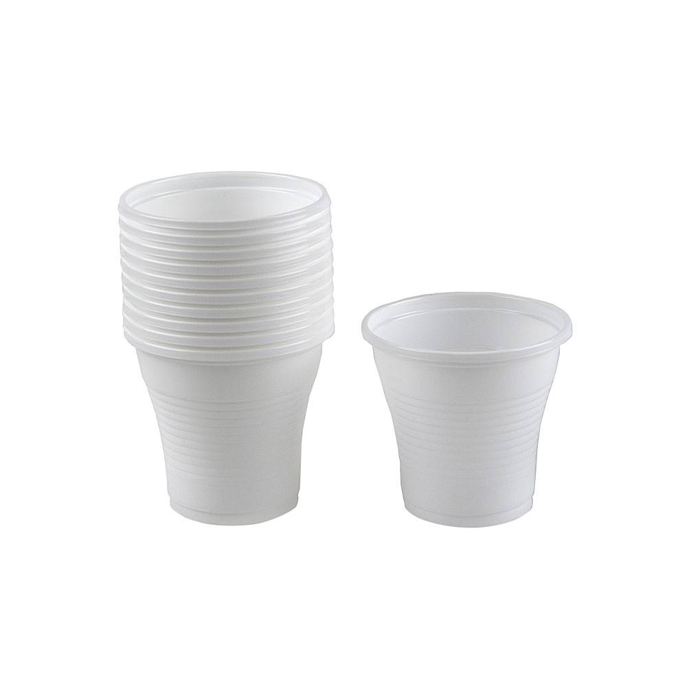 SAFIR PAHARE PLASTIC ALB 80CC 100BUC/SET - Geolaila